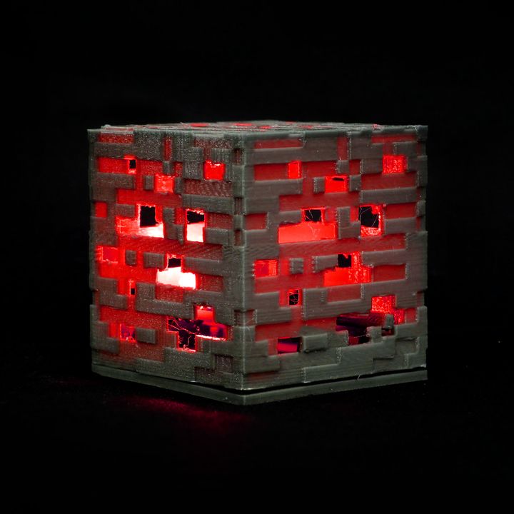 3D Printable Colour Changing Minecraft cube by Kirby Downey