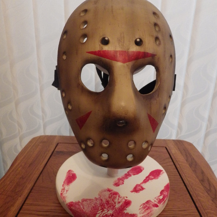 3D Print of Jason Mask (Full Size) by Boonsa