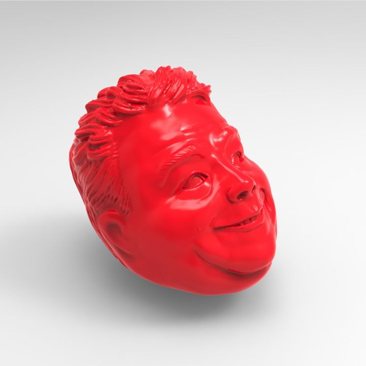 3D Printable Barnacules Stress Ball Head. by Ricardo Alves