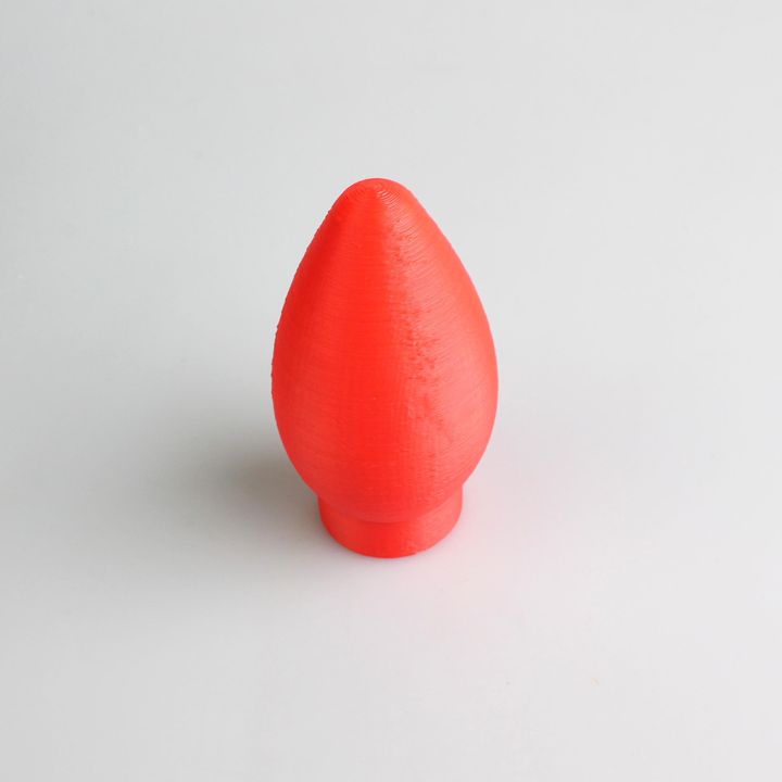 3D Printable C7 Christmas Bulb by Christopher LeFrois