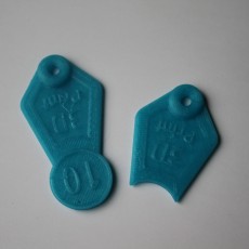 3D Printable Shopping Cart Token by CreativeTools.se