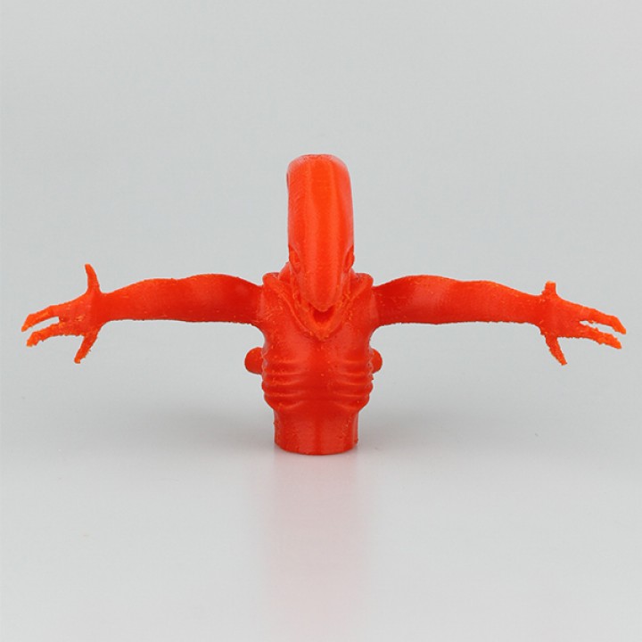 3D Printable Alien Finger Puppet by Michael A. Parker