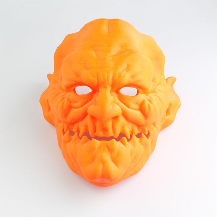 3D Printable Demon Face Mask-Full Size by tom stanton