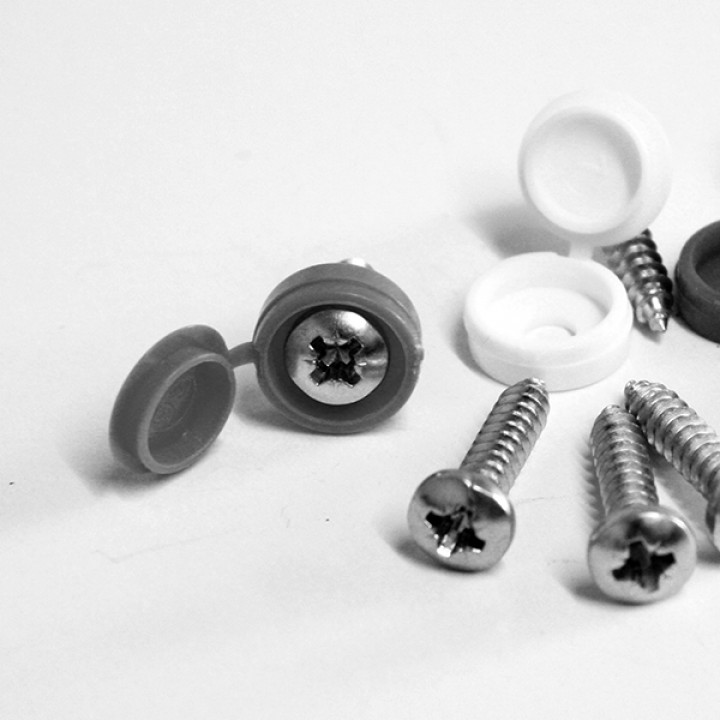 3D Printable Capped Screw Cover by Andrew Forster