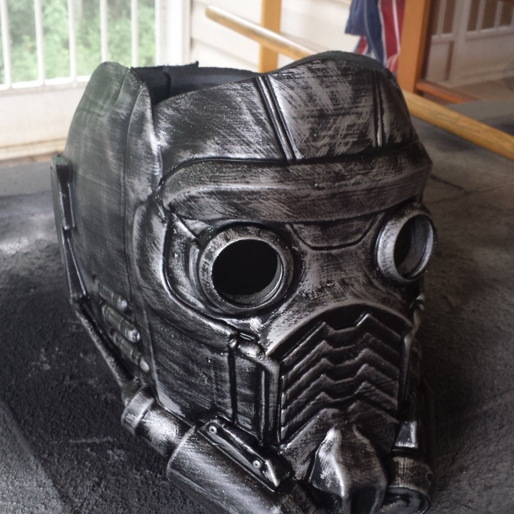 3D Printable Guardians of the Galaxy: Star lord's Mask Version 2 by EDV