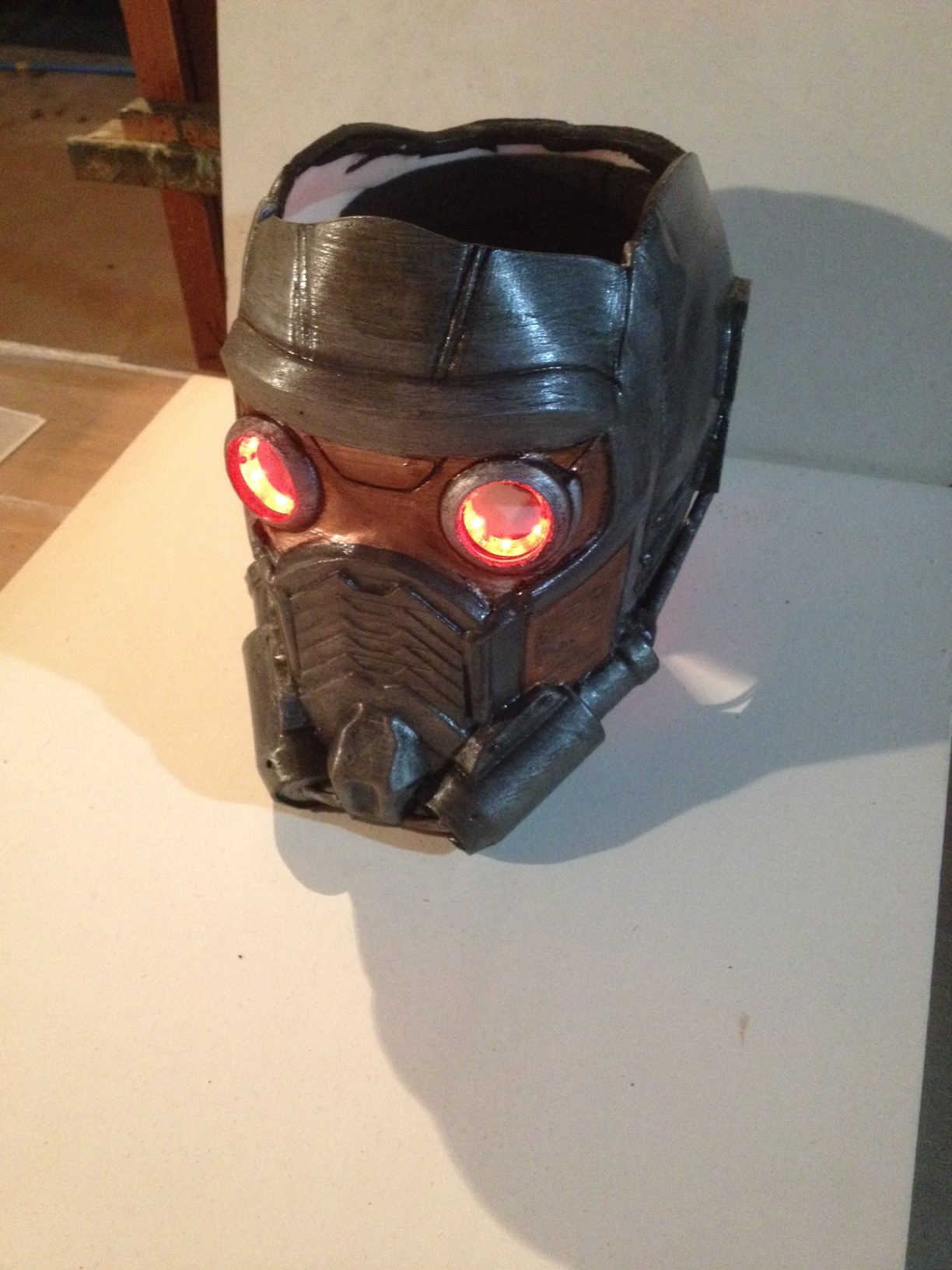 3D Printable Guardians of the Galaxy: Star lord's Mask Version 2 by EDV