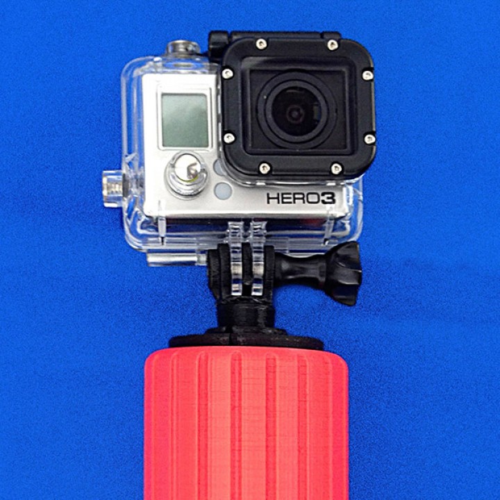 3D Printable Telescopic GoPro Handle by Reg Taylor
