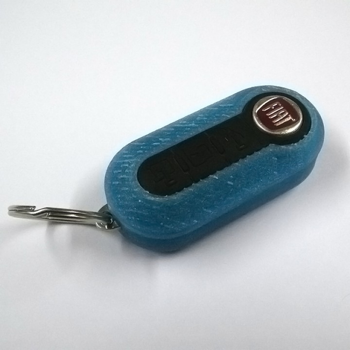 3D Printable Fiat Key shell replacement by Andrew Forster