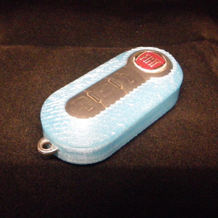 3D Printable Fiat Key shell replacement by Andrew Forster