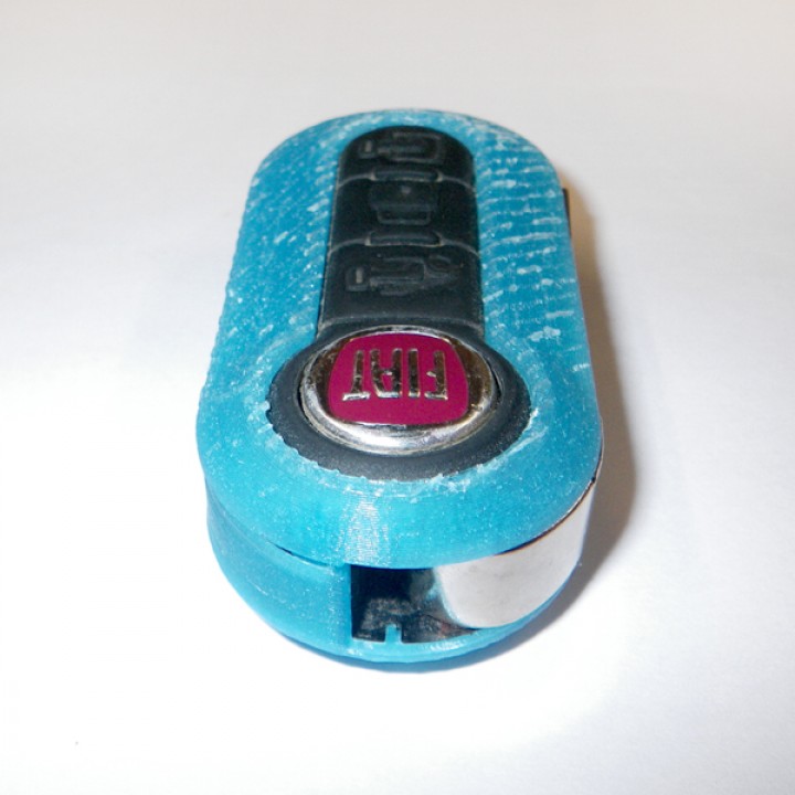 3D Printable Fiat Key shell replacement by Andrew Forster