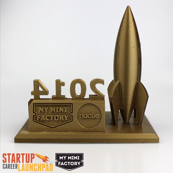 3D Printable Living Logo Trophy by alan stanford