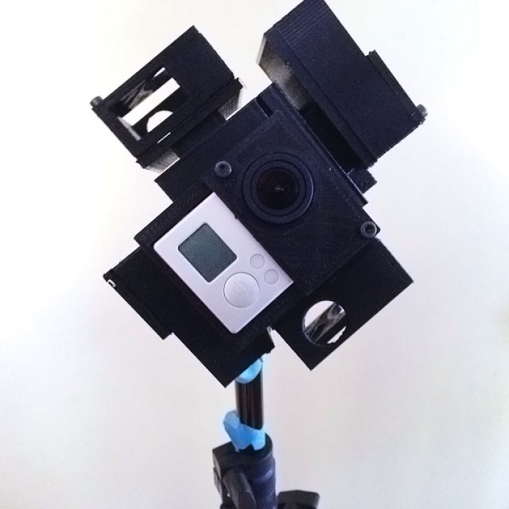 3D Printable Go Pro 360 attachment by Yvan Proteau