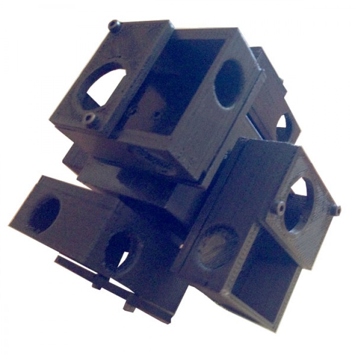 3D Printable Go Pro 360 attachment by Yvan Proteau