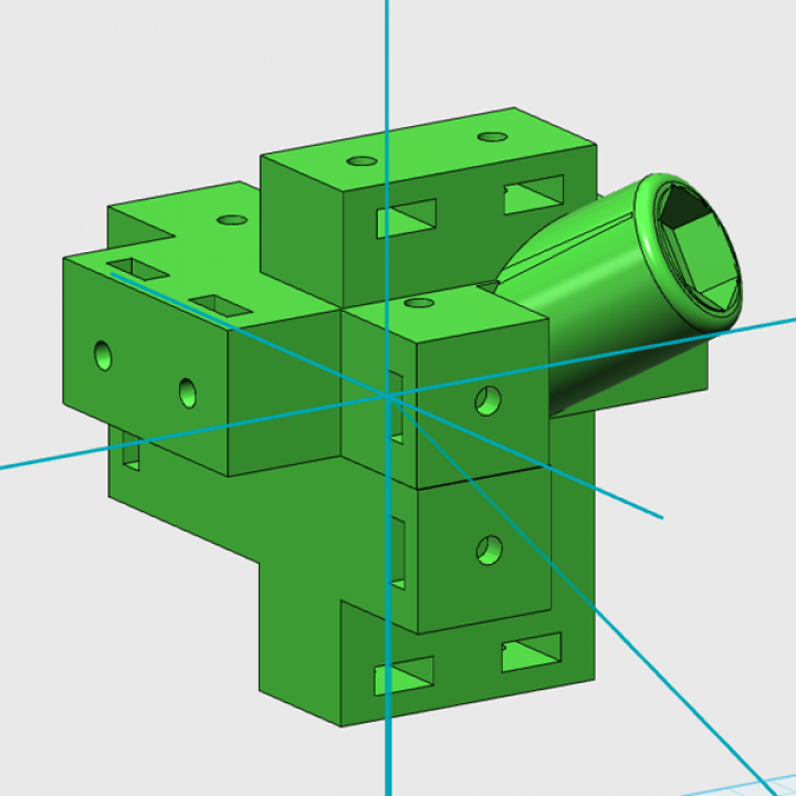 3D Printable Go Pro 360 attachment by Yvan Proteau