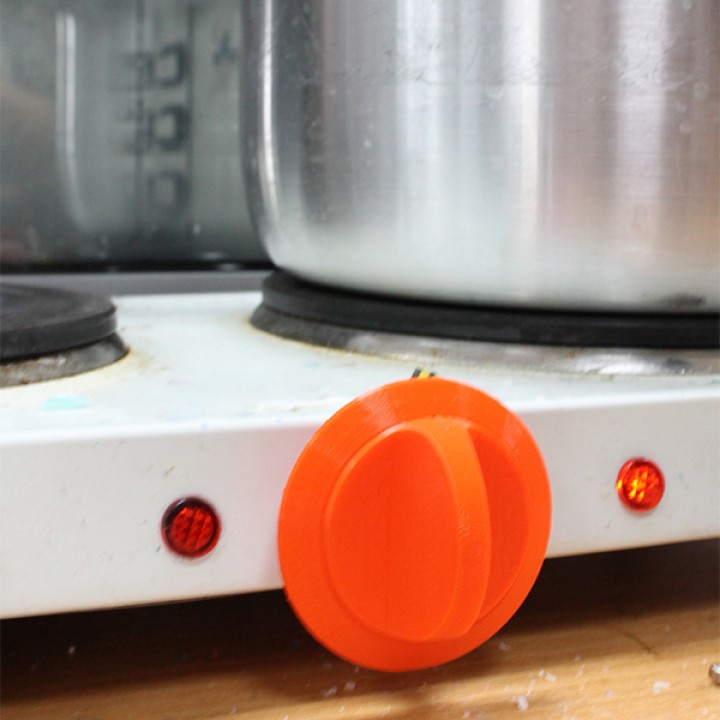 3D Printable Replacement Knob for ovens and microwaves. by Oleg Khmarnyi