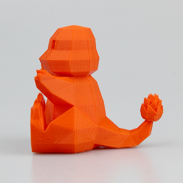 3D Printable Charmander (Hi + Low Poly) by Josiah Allen-Litchmore
