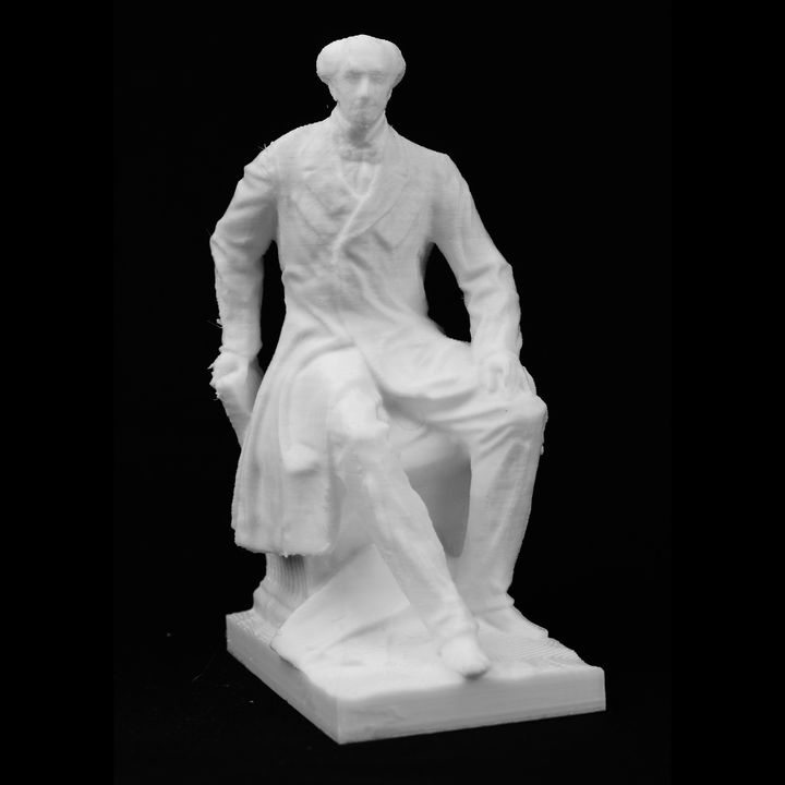 3D Printable John Stuart Mill at Victoria Embankment Gardens, London by ...