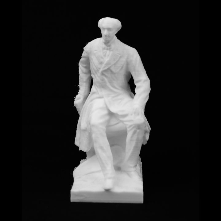 3D Printable John Stuart Mill at Victoria Embankment Gardens, London by ...