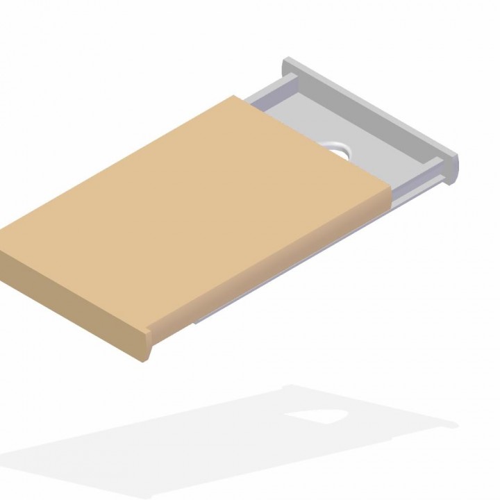 3D Printable Slider Business Card Holder by Reg Taylor