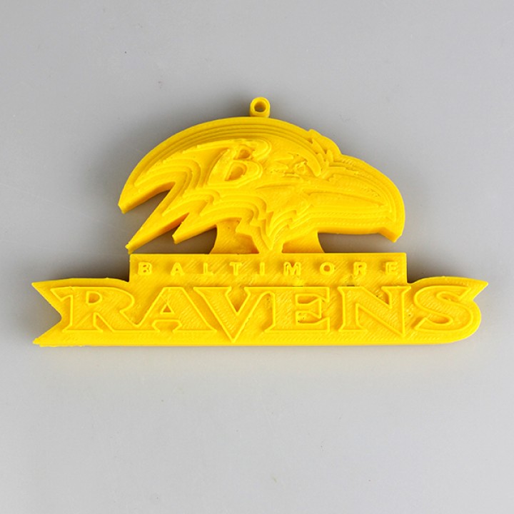 3D Printable Baltimore Ravens Logo by Oleg Khmarnyi