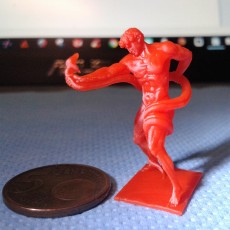 3D Printable Athlete Wrestling a Python by Scan The World