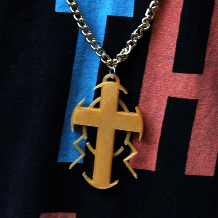 3D Printable Cross Keychain/Pendant Necklace by John Goh