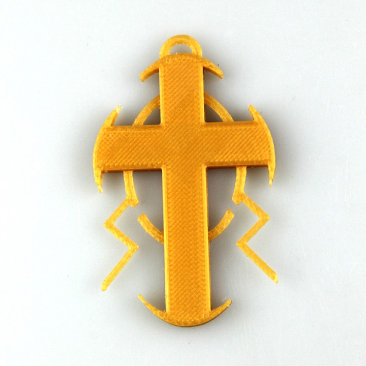 3D Printable Cross Keychain/Pendant Necklace by John Goh