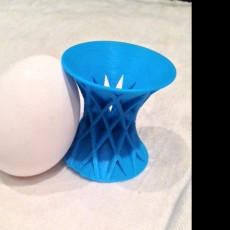 3D Printable Harlequin Egg Cup by James Alday