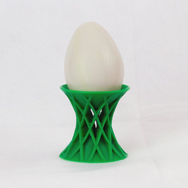 3D Printable Harlequin Egg Cup by James Alday