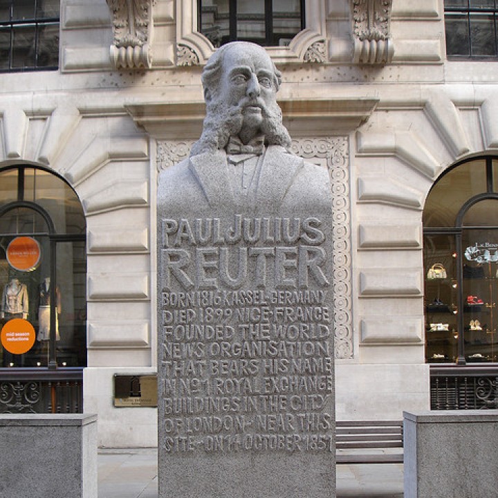 3D Printable Paul Julius Reuter, Royal Exchange, London by Vincent ARIRA