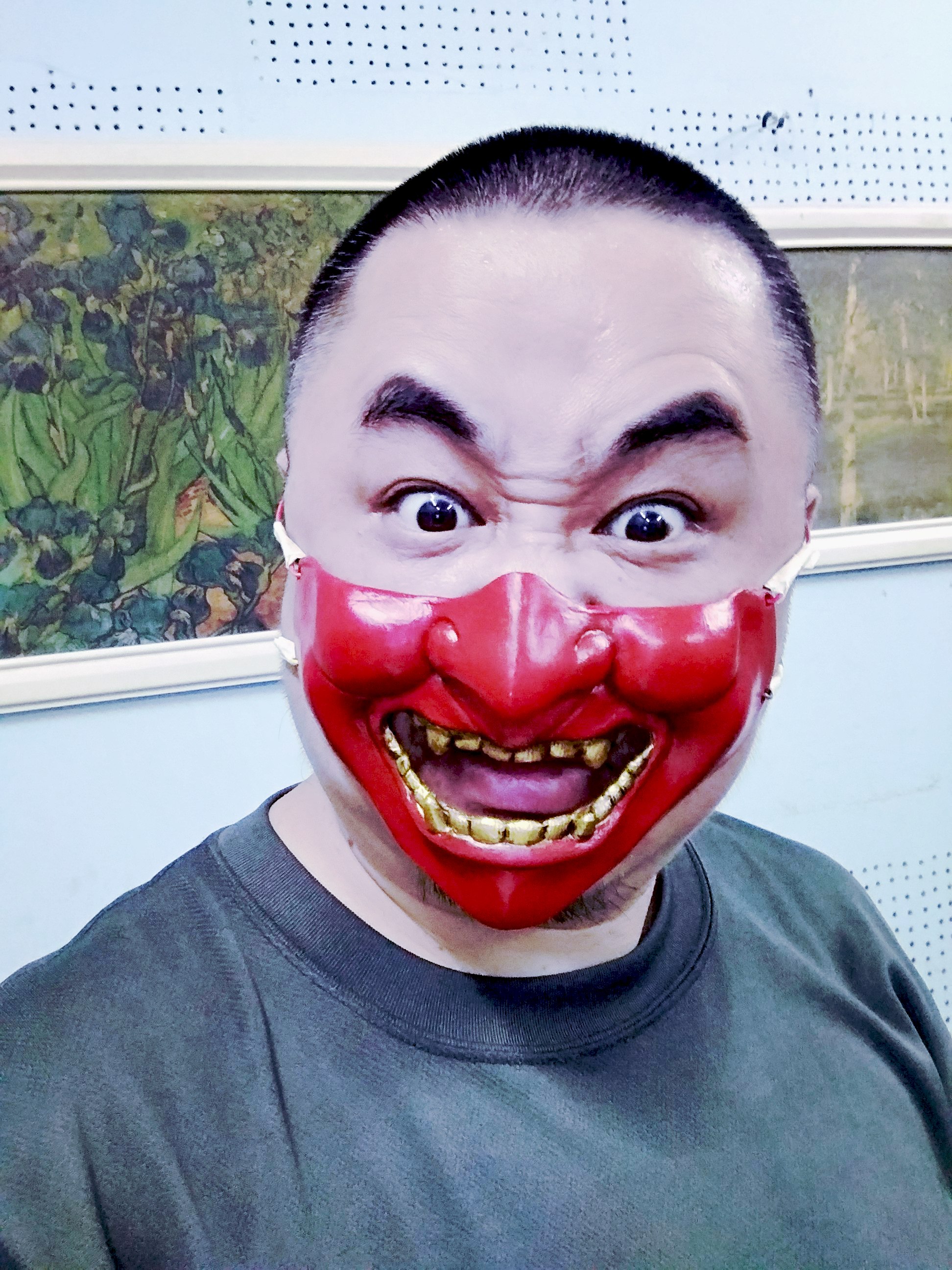 3D Printable Kimatica Glitchy Geisha Mask by EDV