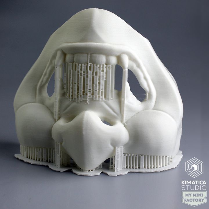 3D Printable Kimatica Glitchy Geisha Mask by EDV