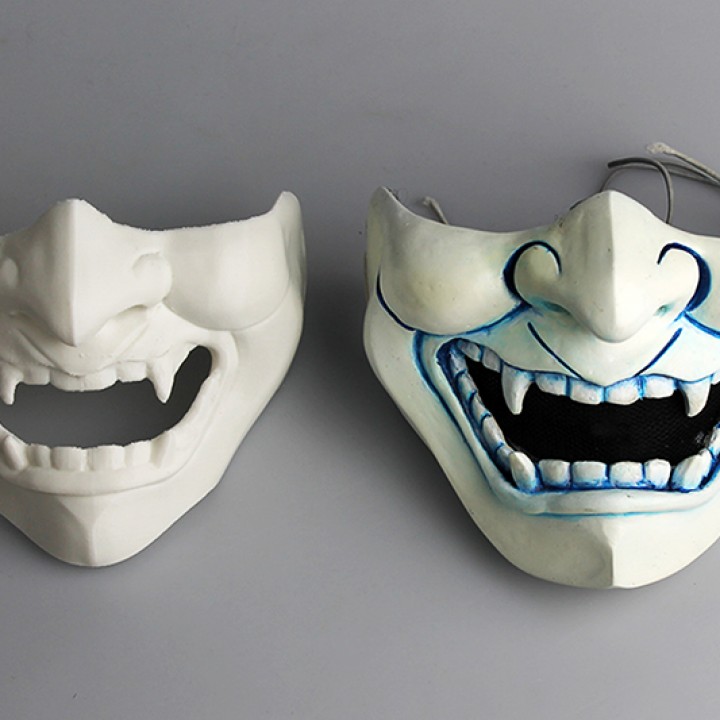 3D Printable Kimatica Glitchy Geisha Mask by EDV