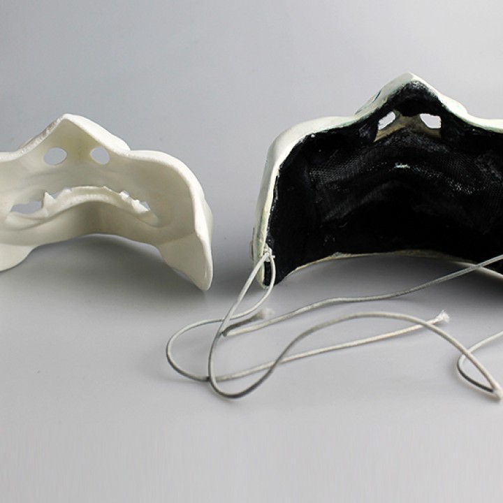 3D Printable Kimatica Glitchy Geisha Mask by EDV