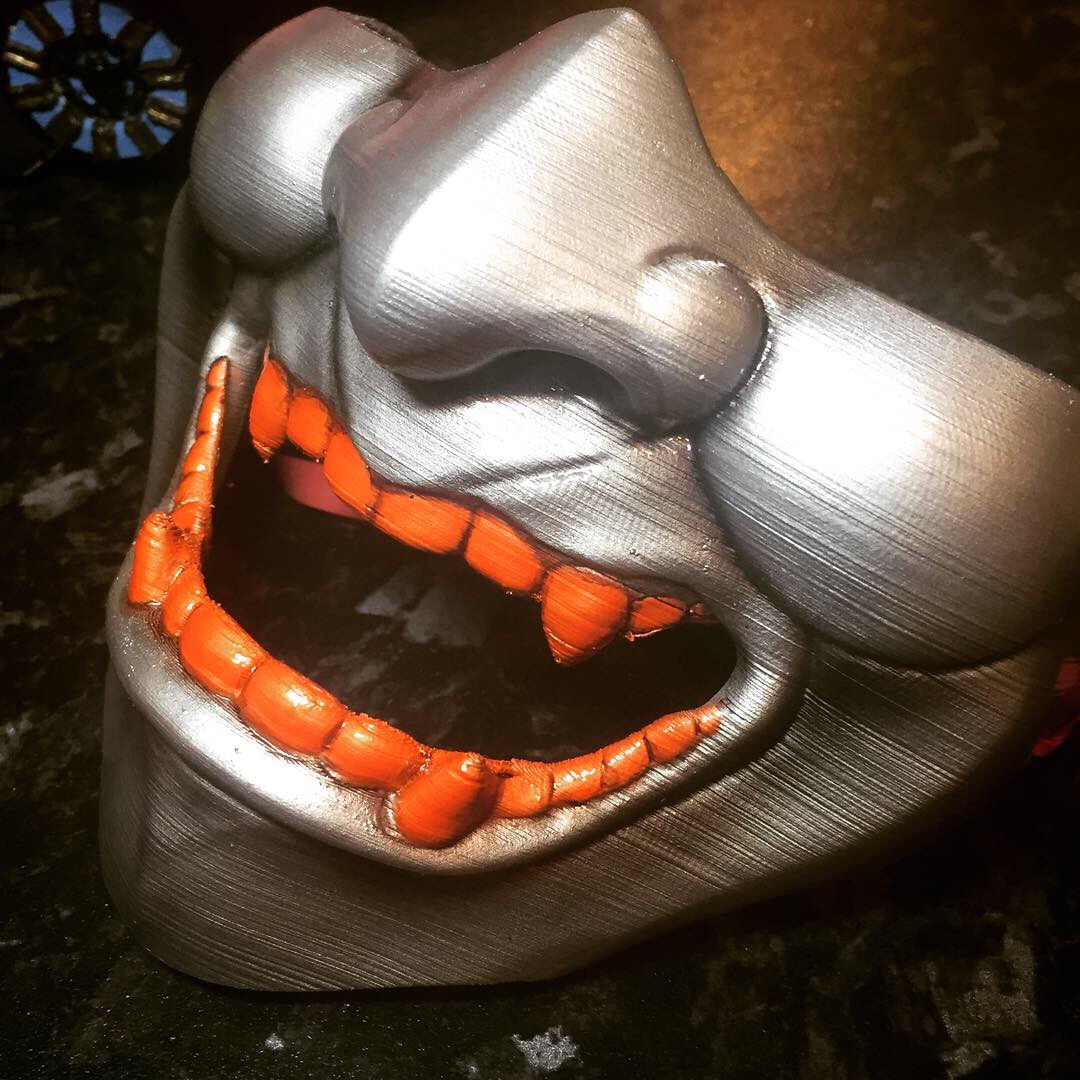3D Printable Kimatica Glitchy Geisha Mask by EDV