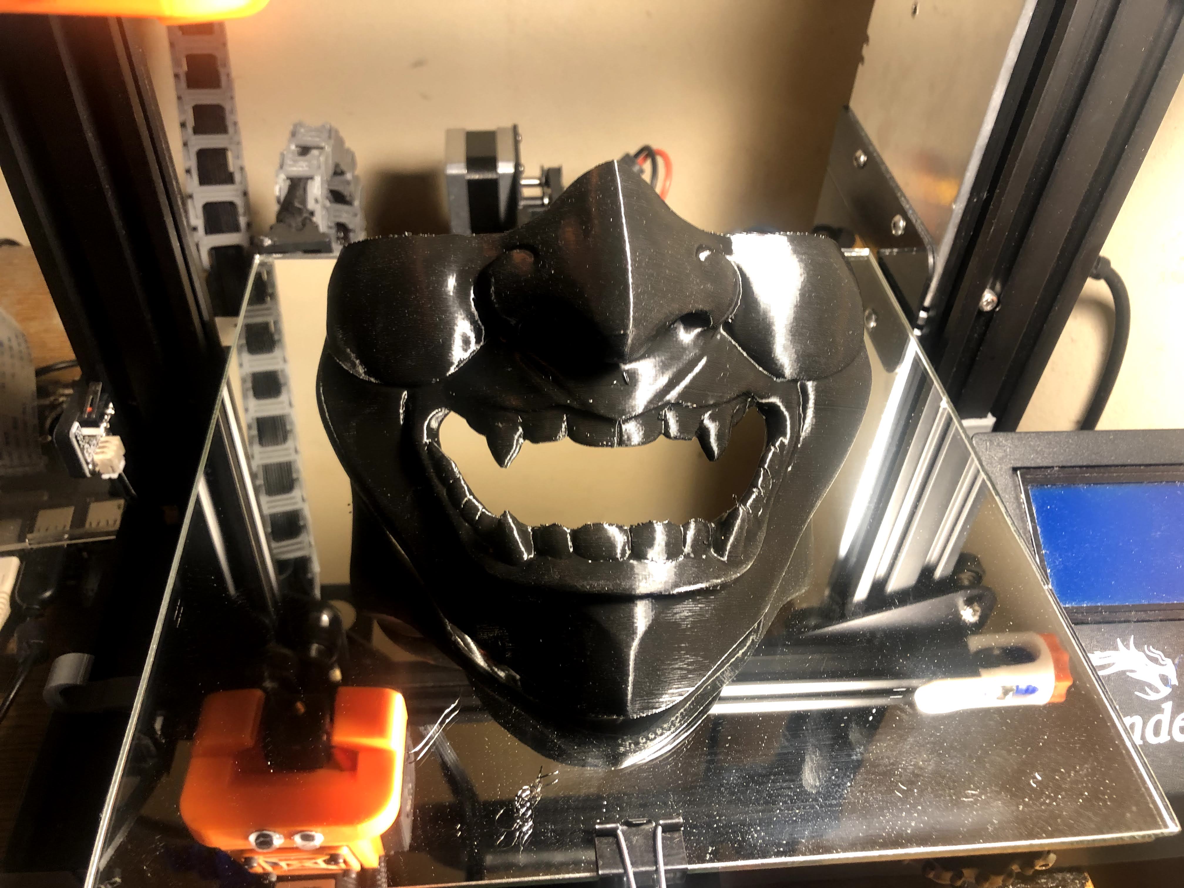 3D Printable Kimatica Glitchy Geisha Mask by EDV