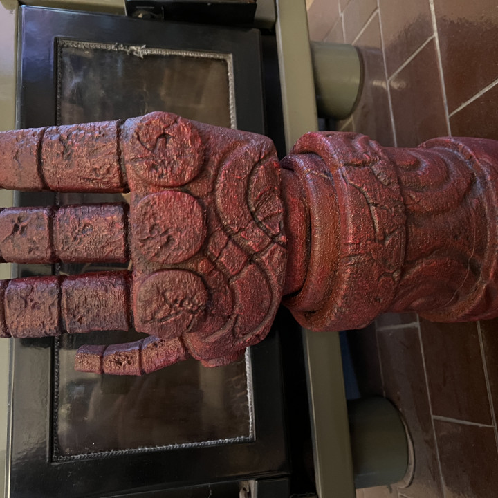 3D Print of Right Hand of Doom (Hellboy) by Orcdoc