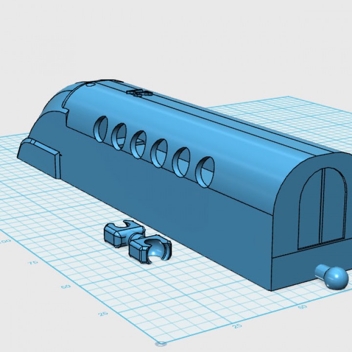 3D Printable Bullet Train by Richard McDaniel