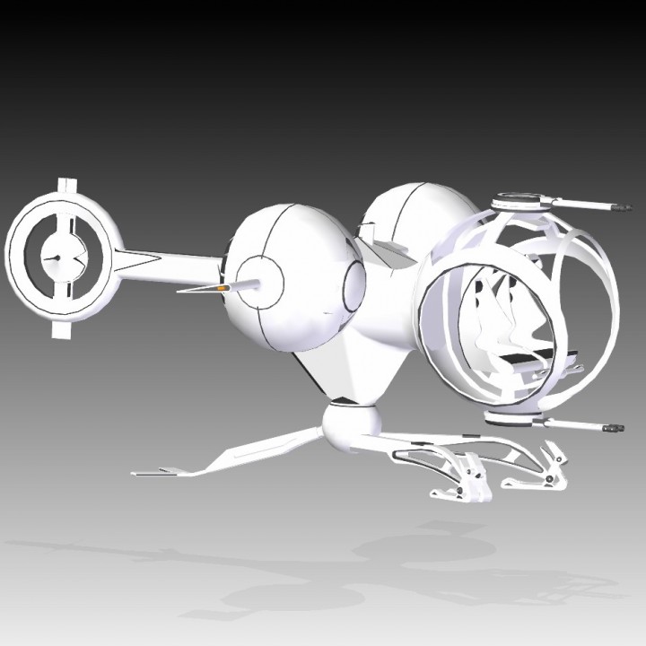 3D Printable Oblivion Bubbleship by Reg Taylor