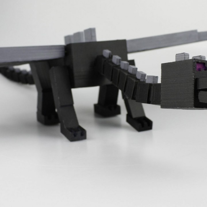 3D Printable Minecraft Ender Dragon by Mark Ledwold