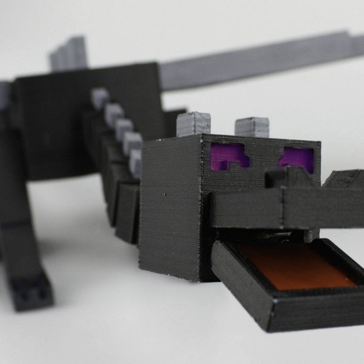 3D Printable Minecraft Ender Dragon by Mark Ledwold