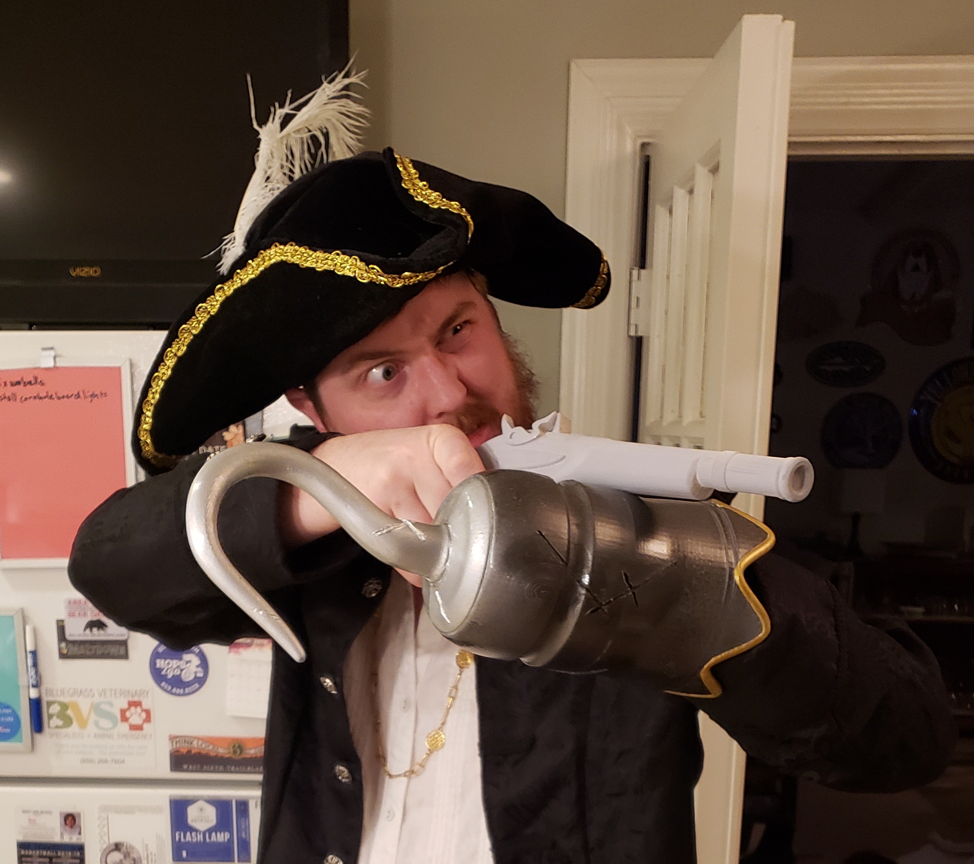 3D Printable Captain Hooks' Hook by Frederico David Sena