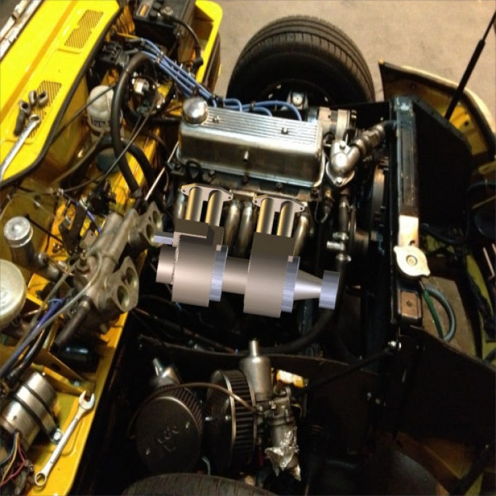 3D Printable Variable Length Intake Manifold by David Worthington