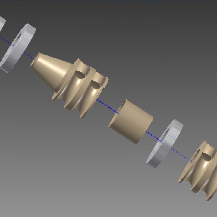 3D Printable Variable Length Intake Manifold by David Worthington