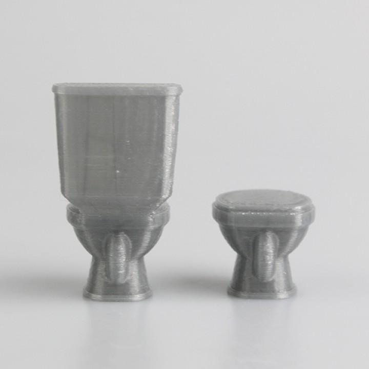 3D Printable Bathroom Scale Models (Set 2) by Marco Morata