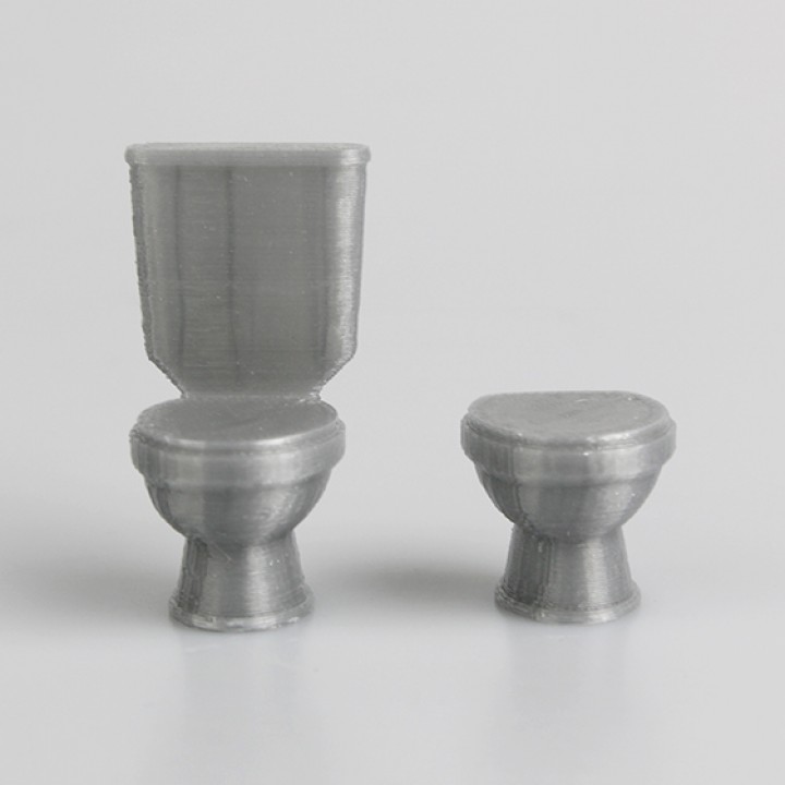 3D Printable Bathroom Scale Models (Set 2) by Marco Morata