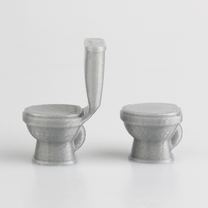 3D Printable Bathroom Scale Models (Set 2) by Marco Morata