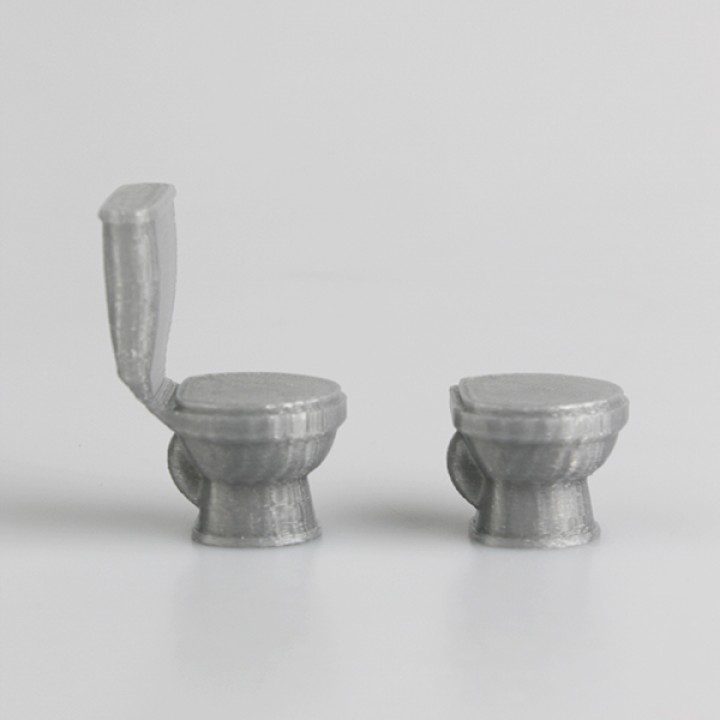 3D Printable Bathroom Scale Models (Set 2) by Marco Morata