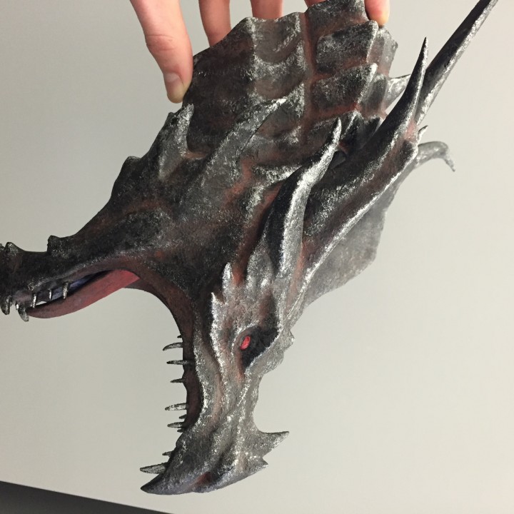 3D Print of Alduin dragon Bust by Thybo