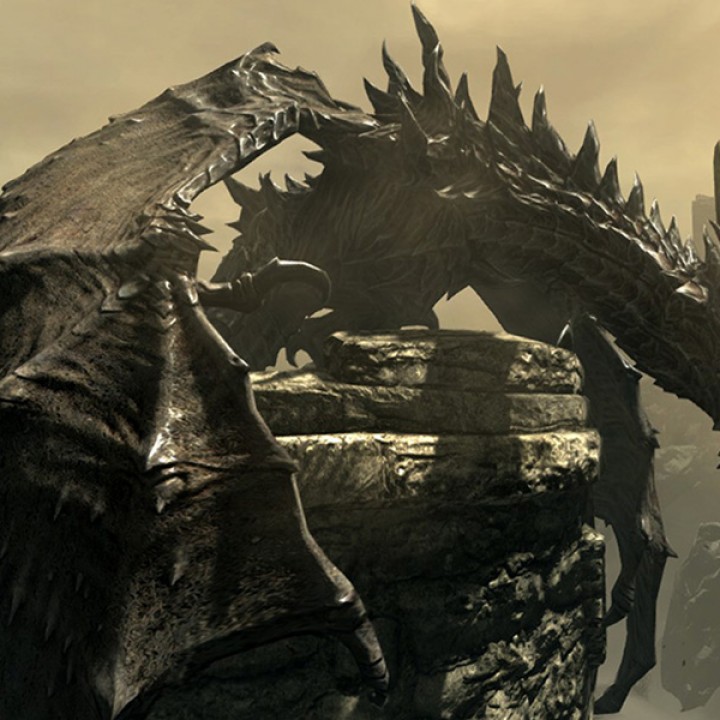 3D Printable Alduin dragon Bust by Martin PMP